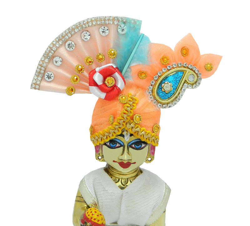 Buy Blue Sitara Stone Patch Feather Work Pagdi Online - Amfez.com