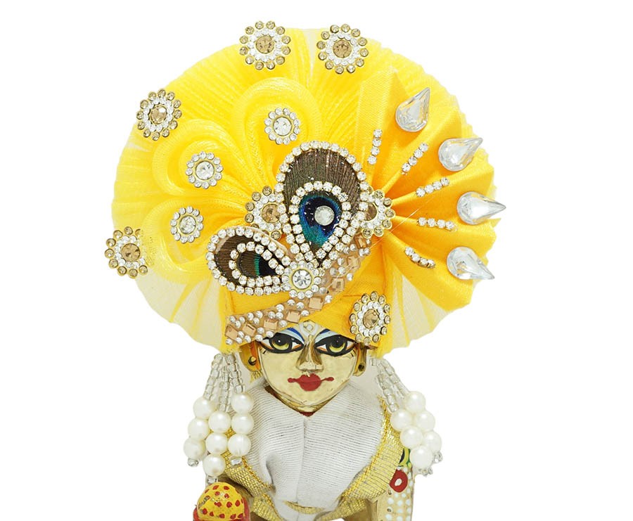 Beautiful Yellow Stone patch Work Pugdi