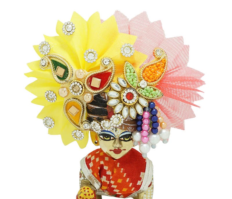 Designer Multi Heavy Kundan Stone Patch Work Pugdi