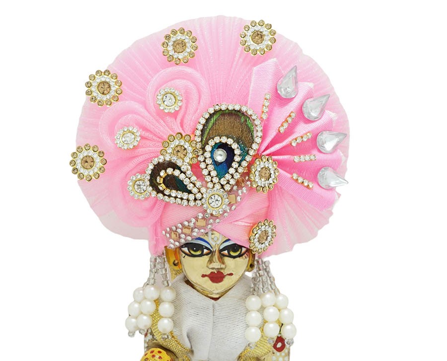 Beautiful Pink Stone patch Work Pugdi