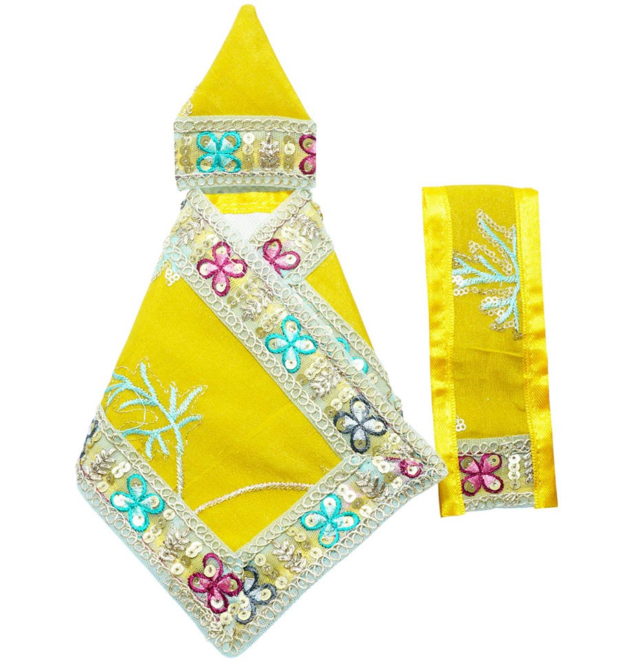 Buy Amfez White Sitara Embroidery Lace Work Sai Baba Dress Online ...