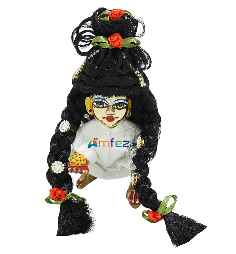 Buy Laddu Gopal Hair Wig | Curly Bal for Kanha Ji